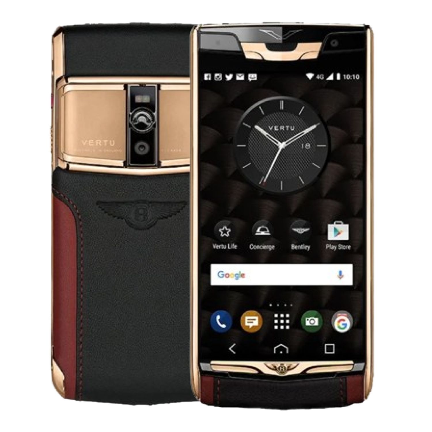 Vertu Signature Touch BENTLEY RED GOLD LEATHER (2015) - Full Phone ...